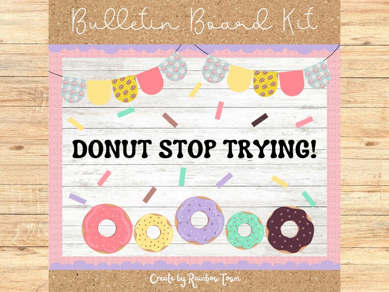 Donut Sprinkle Kindness Bulletin Board Kit Classroom Door - Etsy