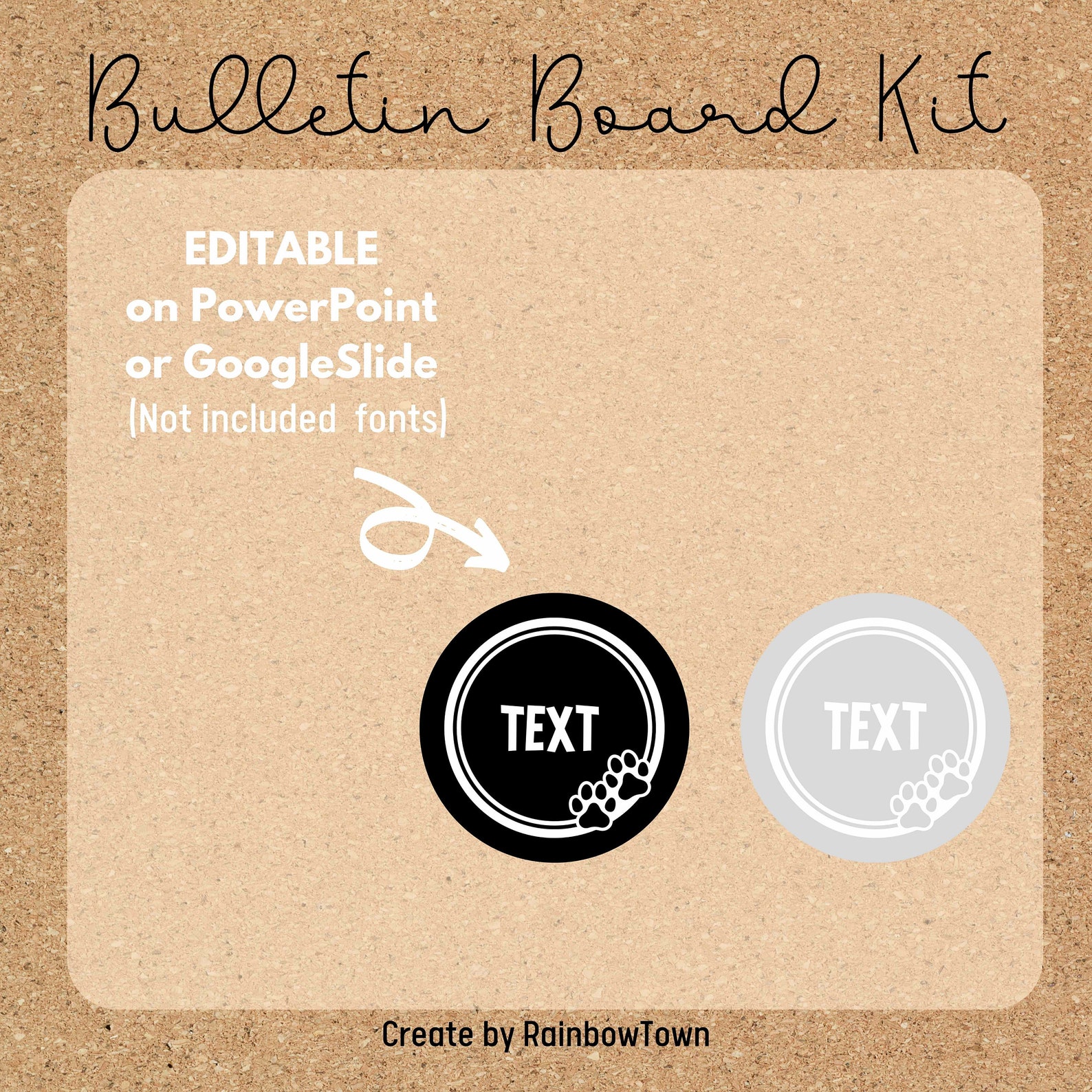 New Year January Bulletin Board Kit Door Decor Editable Dogs - Etsy