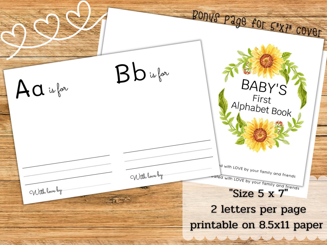 Baby's First Alphabet Book Baby's 1st ABC Book - Etsy