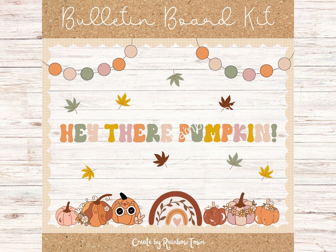BOHO Fall Bulletin Board Classroom Door Decor Printable - Etsy