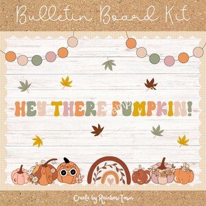 BOHO Fall Bulletin Board Classroom Door Decor Printable Digital ...