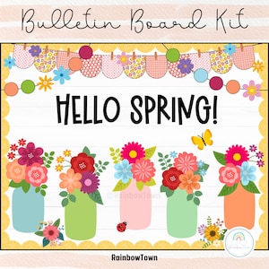 Spring Bulletin Board Kit Blooming for Jesus Christian Classroom Decor ...