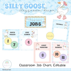 Goose Classroom Decor Bundle Groovy Pastel Decorations Printable ...