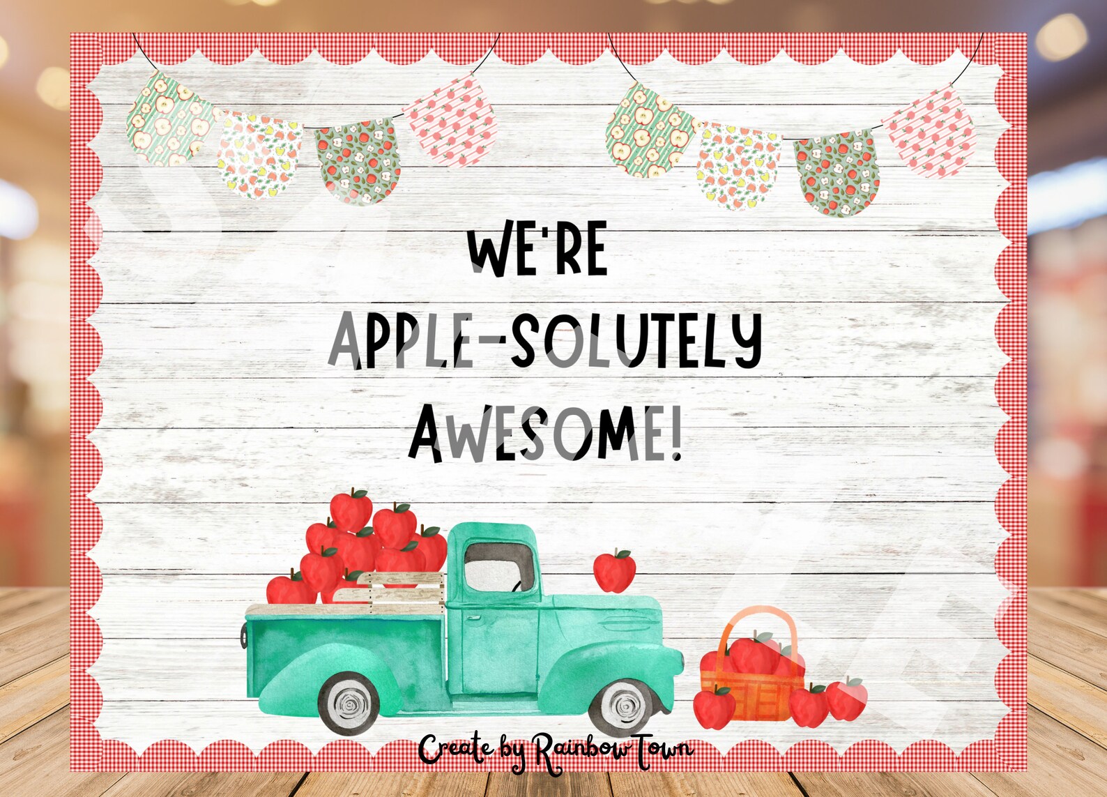 September Apple Bulletin Board Ideas