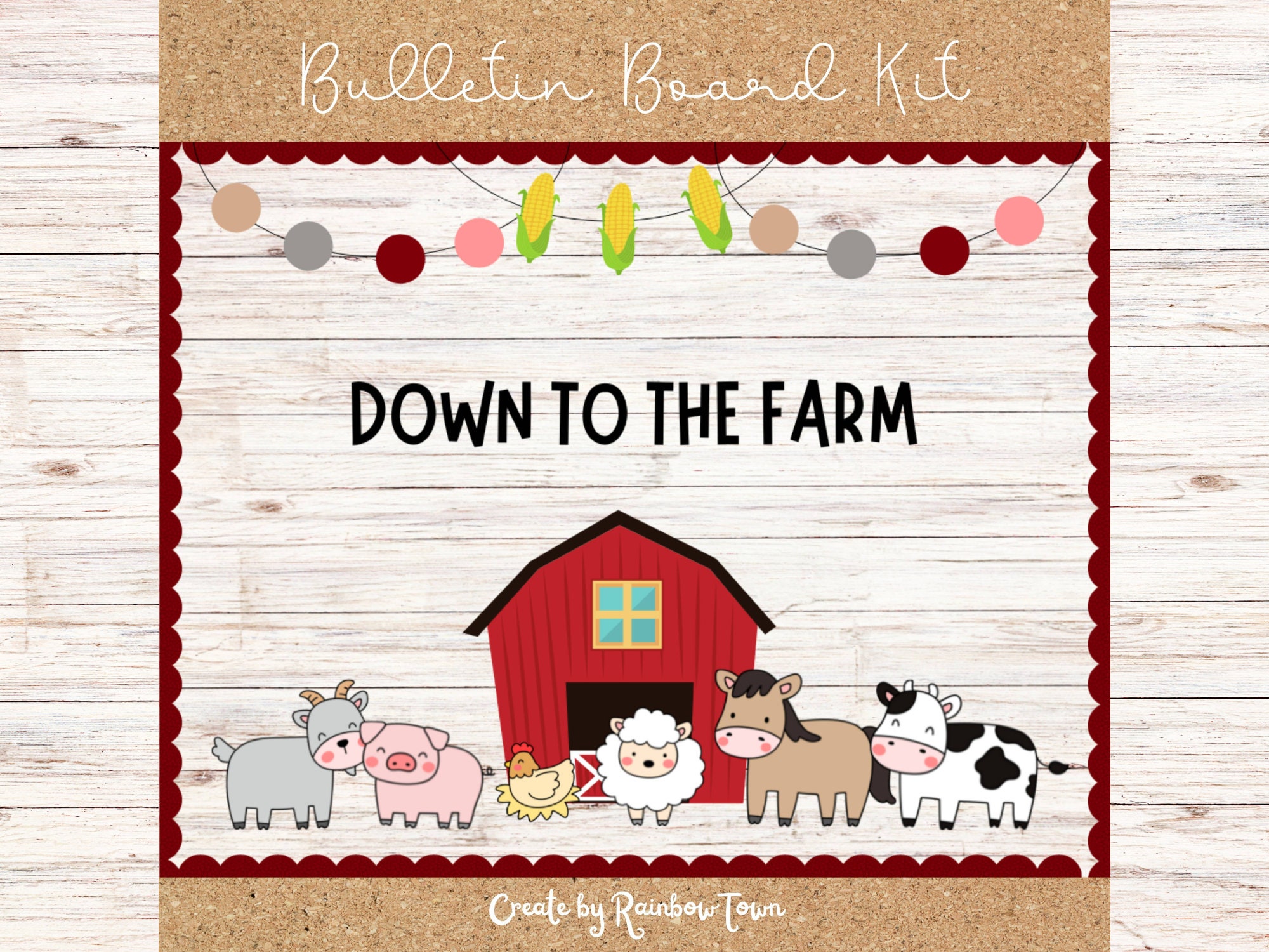 Real Farm Animals Collage