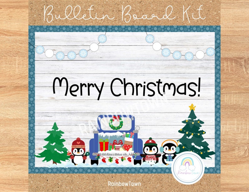 Winter Bulletin Board Kit Penguin Classroom Decorations Printable - Etsy