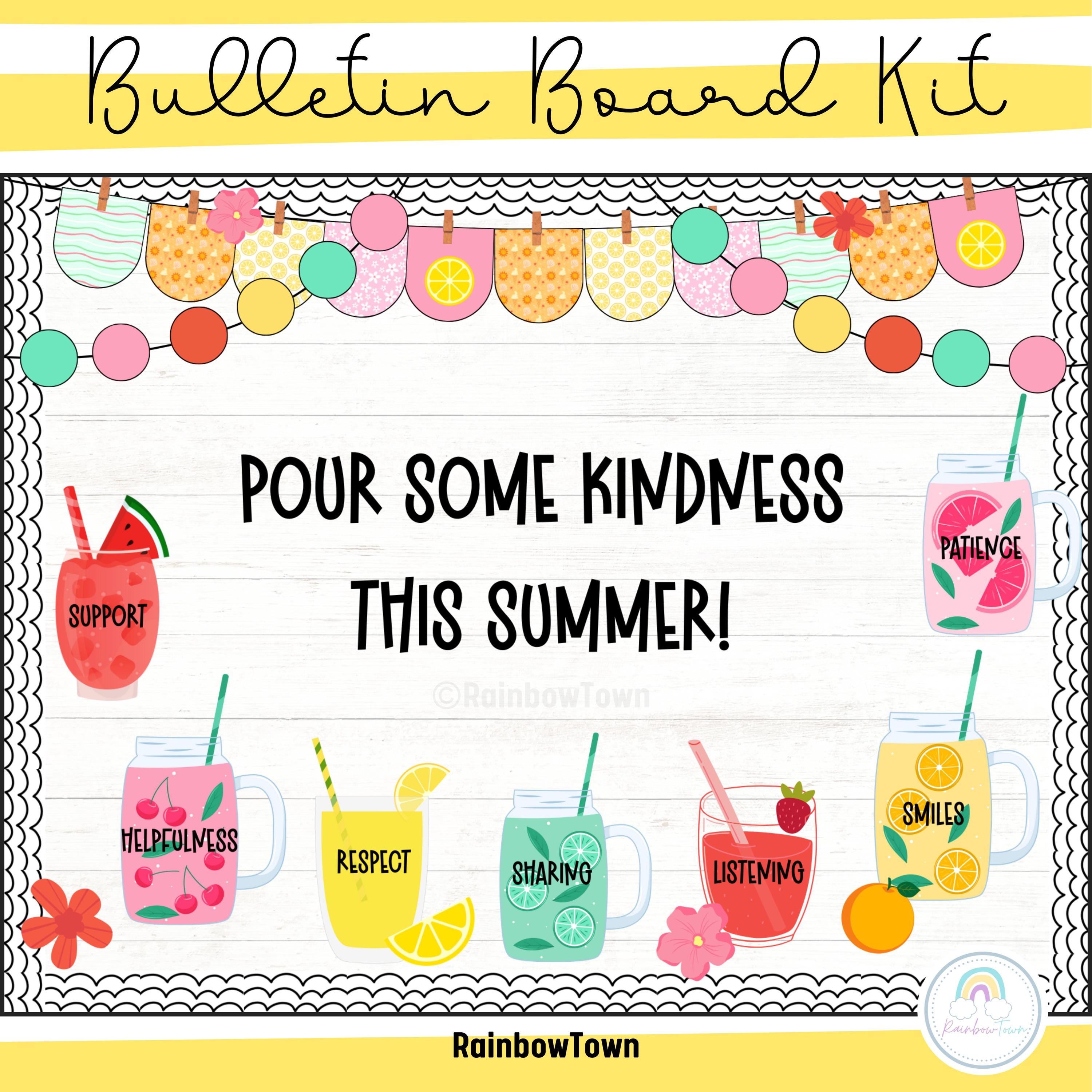 Summer Kindness Bulletin Board Christian Classroom Decor Printable - Etsy