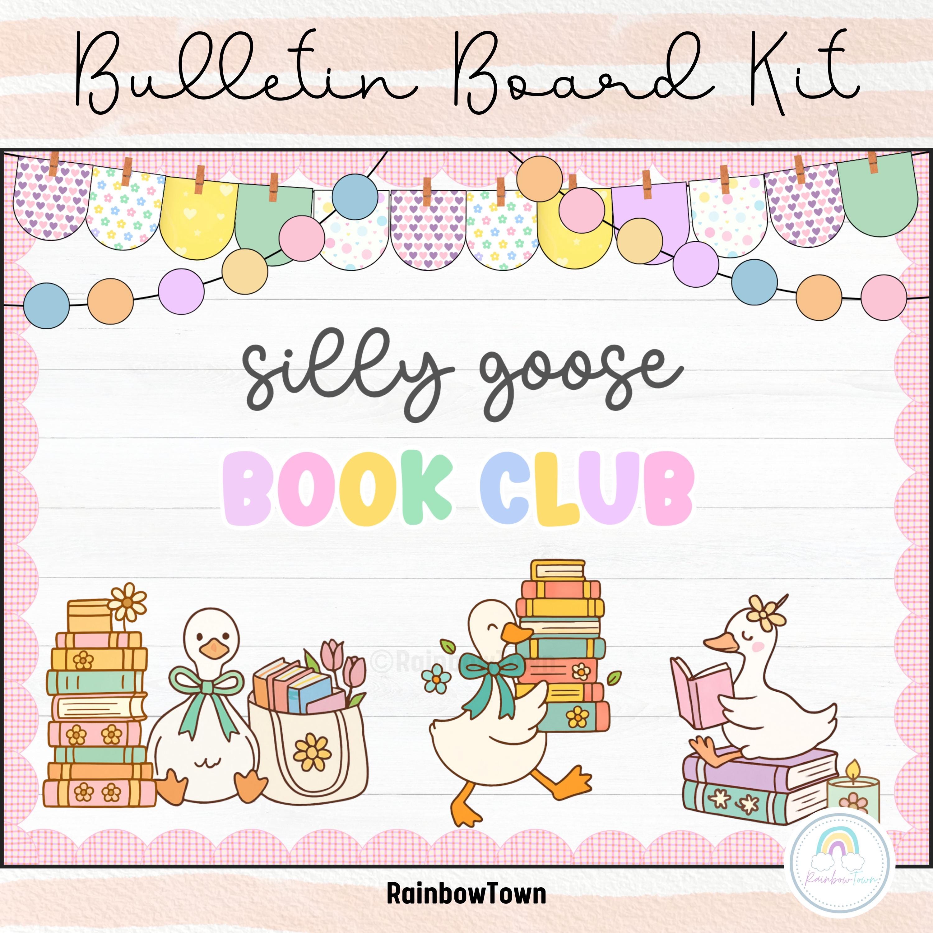 Silly Goose Reading Bulletin Board Kit Classroom Decor Printable - Etsy