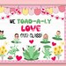 Valentine's Bulletin Board Kit Frog Theme Classroom Door Decorations ...
