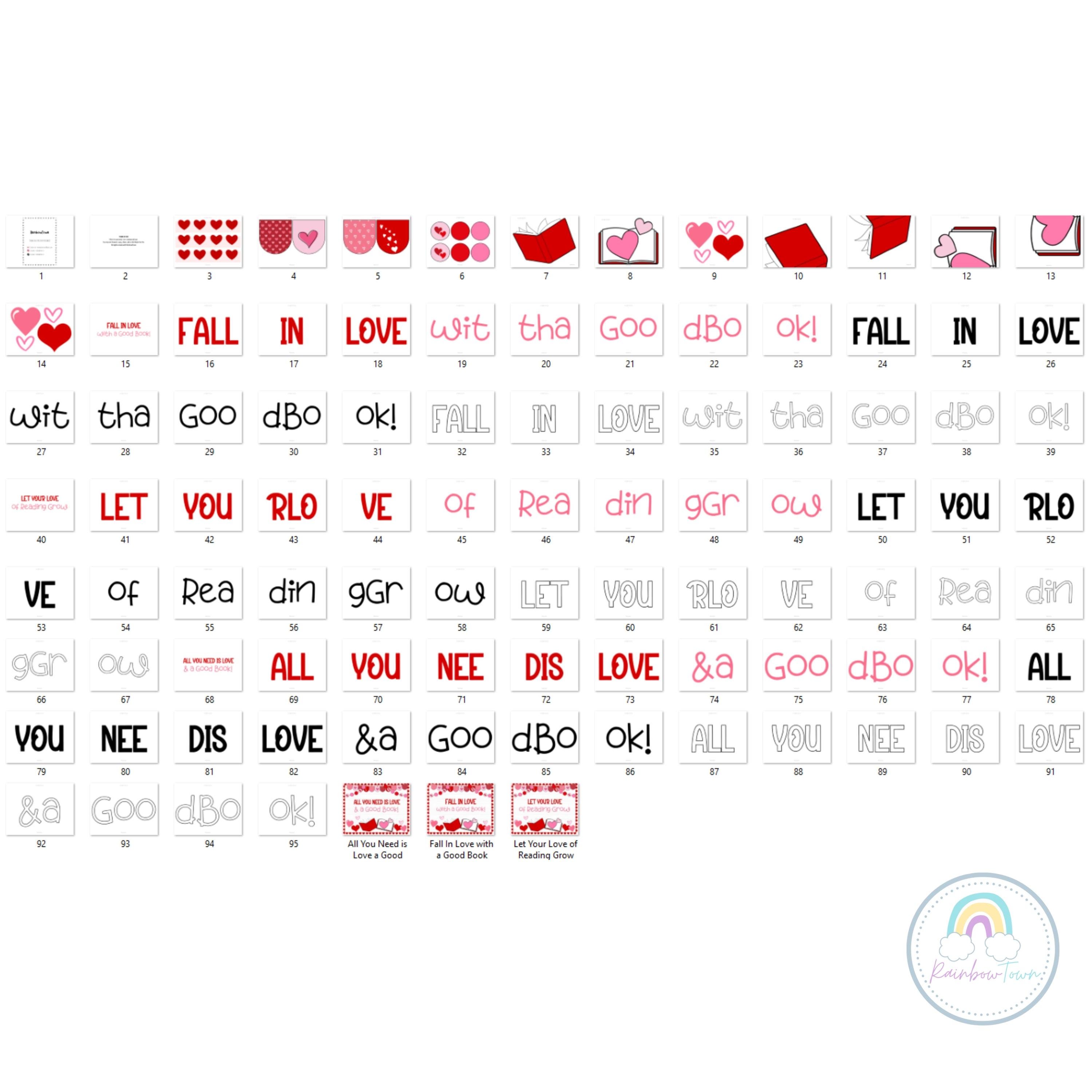 Valentine's Day Bulletin Board Kit Love Good Book Classroom Library ...