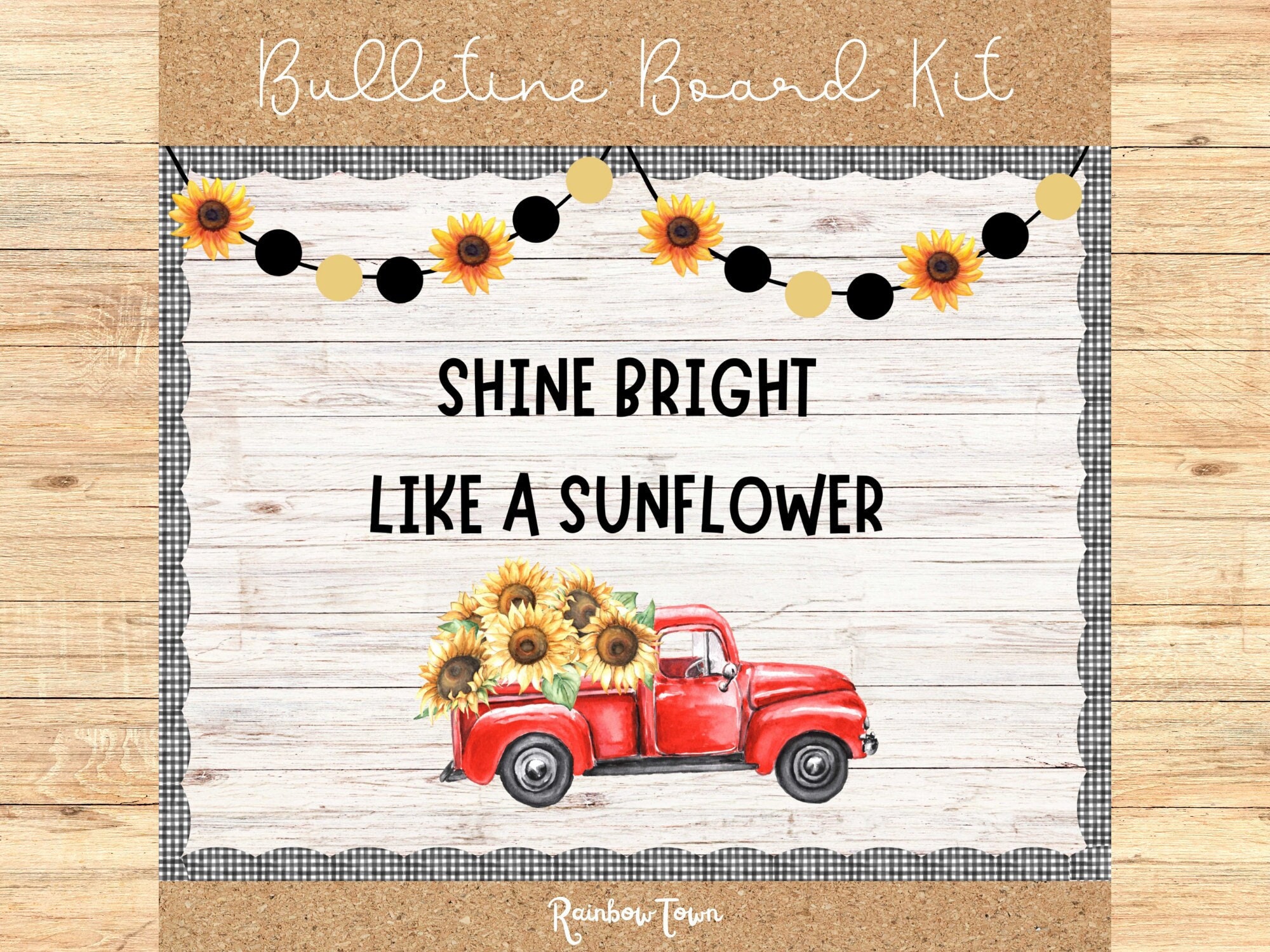 Home Sweet Classroom Farmhouse Truck Bulletin Board Kit - Etsy