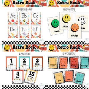 Retro Classroom Decor Bundle Groovy Classroom Decor Bundle Classroom