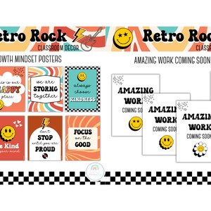 Retro Groovy Classroom Decor Bundle Printable & Editable - Etsy