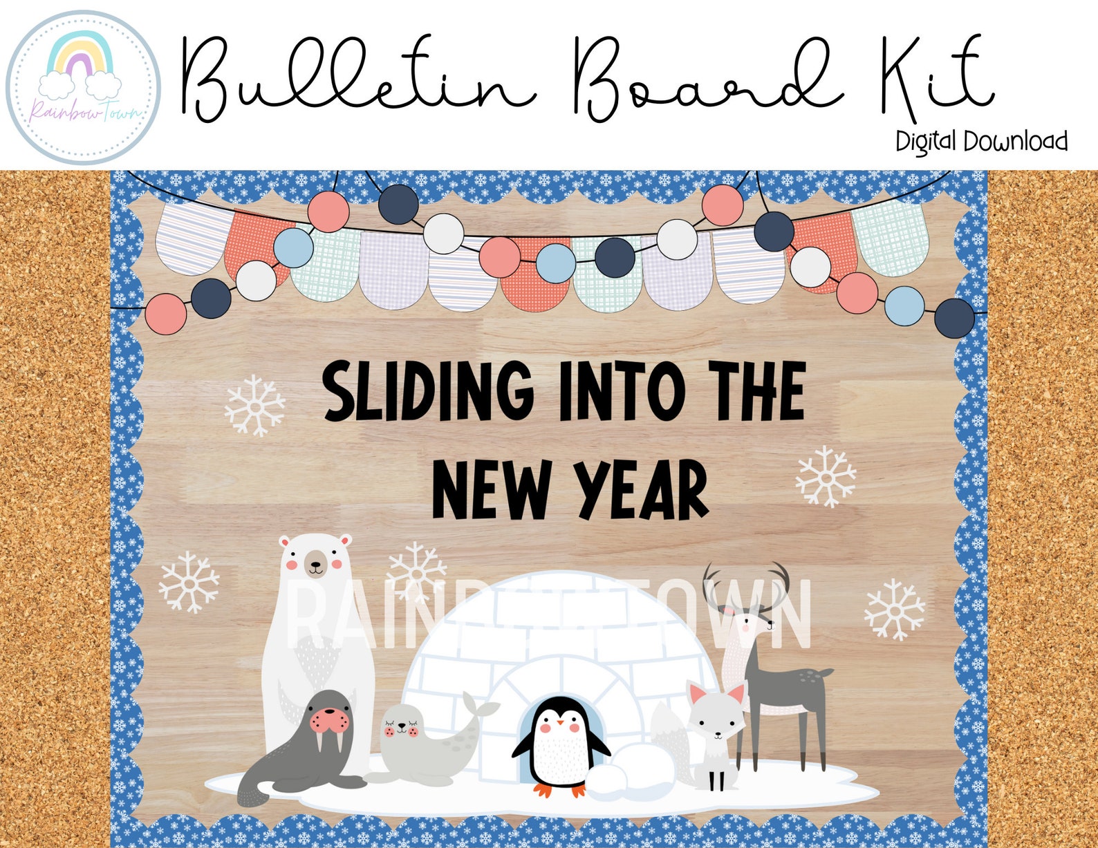 Winter Bulletin Board Kit Arctic Animals Classroom Decor Printable - Etsy