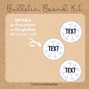 Winter Bulletin Board Kit Arctic Animals Classroom Decor Editable ...