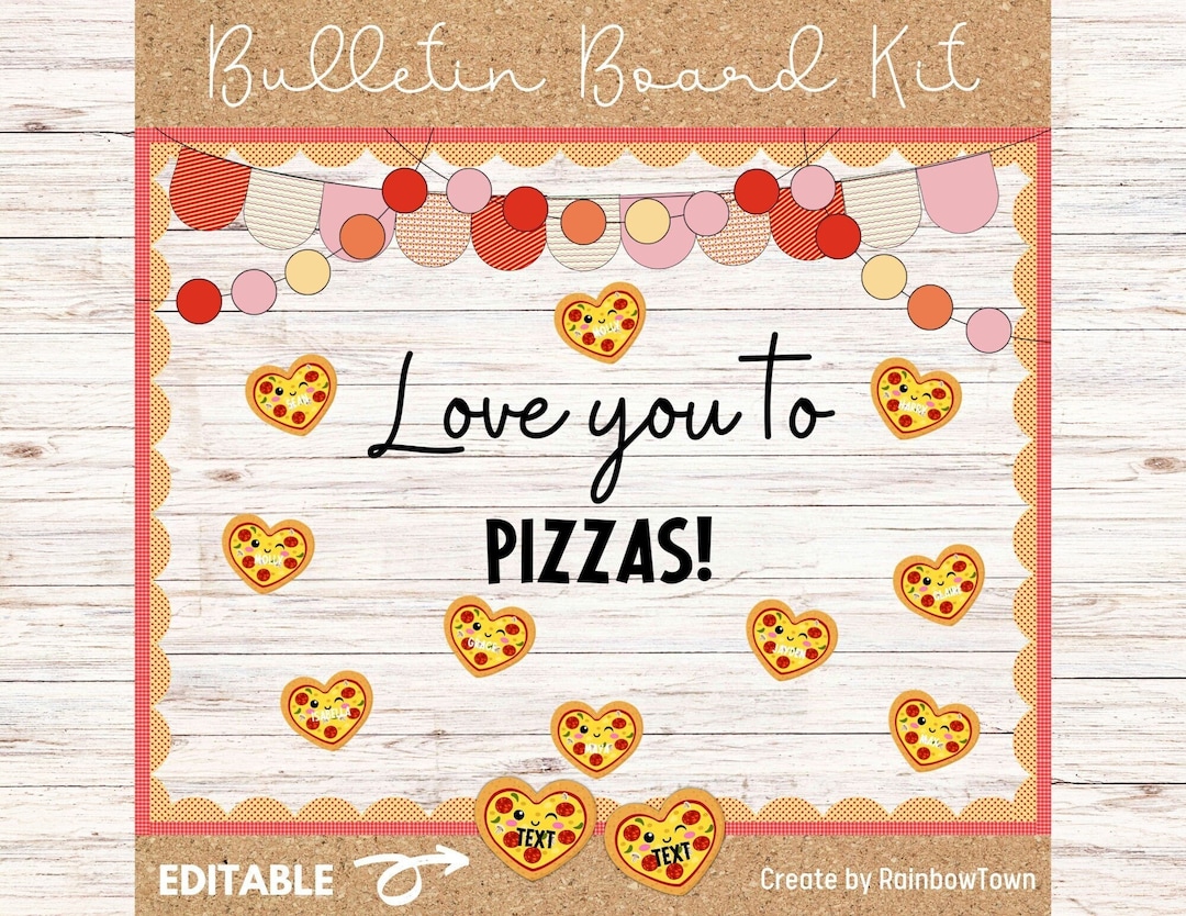 Valentine's Day Bulletin Board Kit February Classroom Door Decor ...