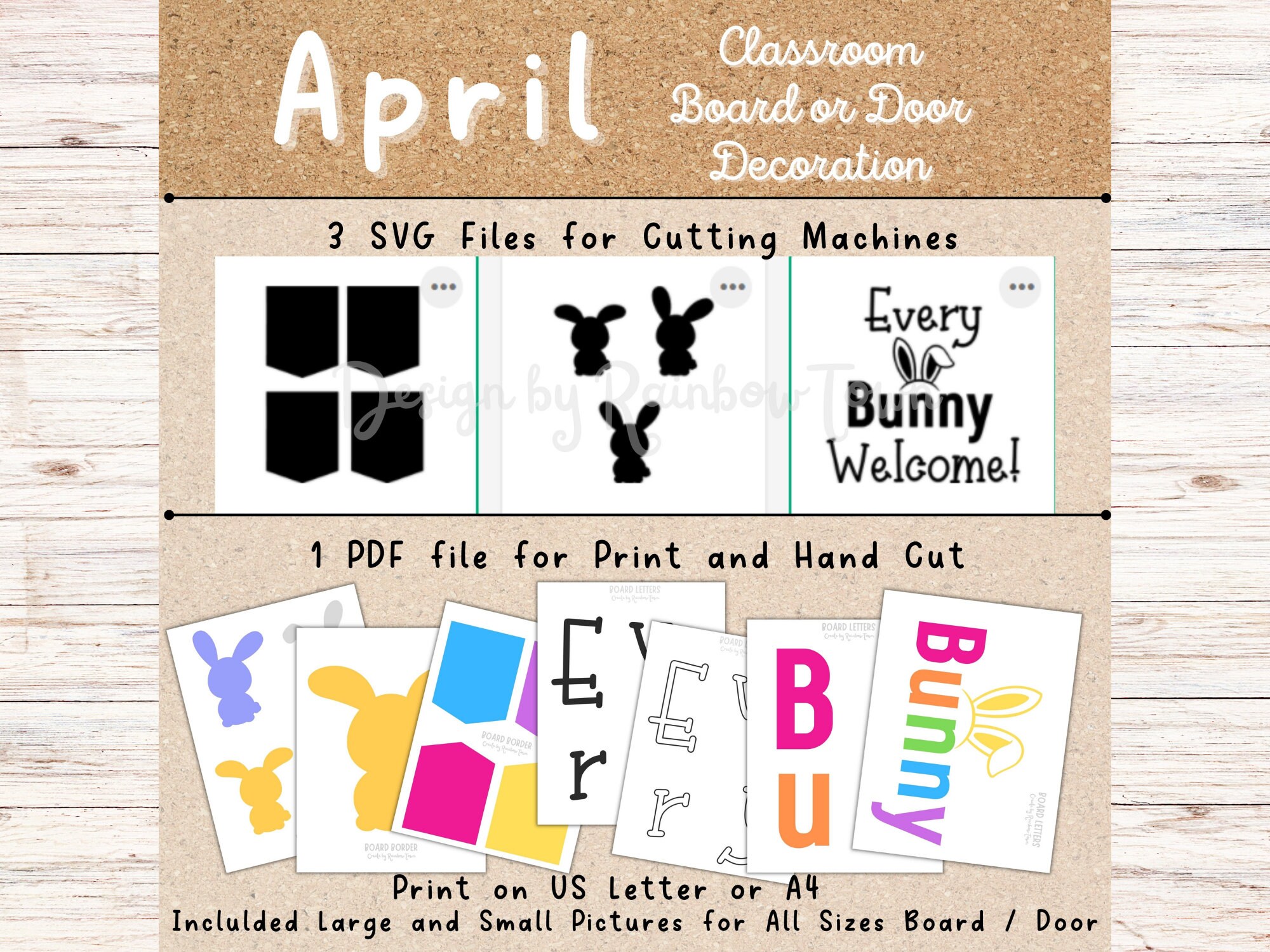 Every Bunny Welcome Easter Spring Bulletin Board Classroom - Etsy
