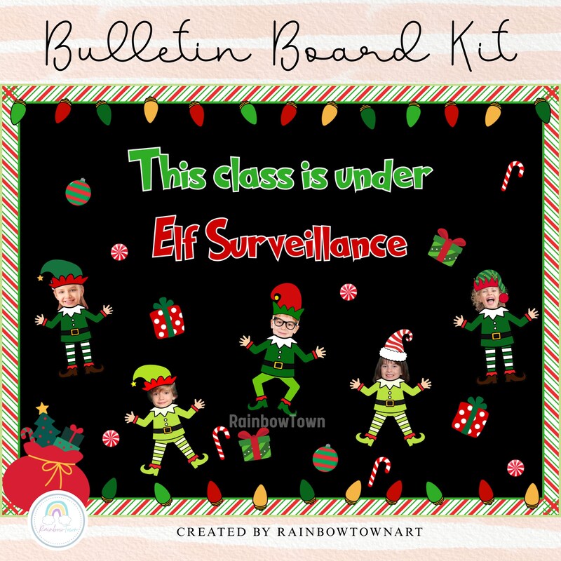 Christmas Classroom Bulletin Elf - Etsy