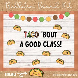 TACO Bulletin Board Kit Printable - Etsy
