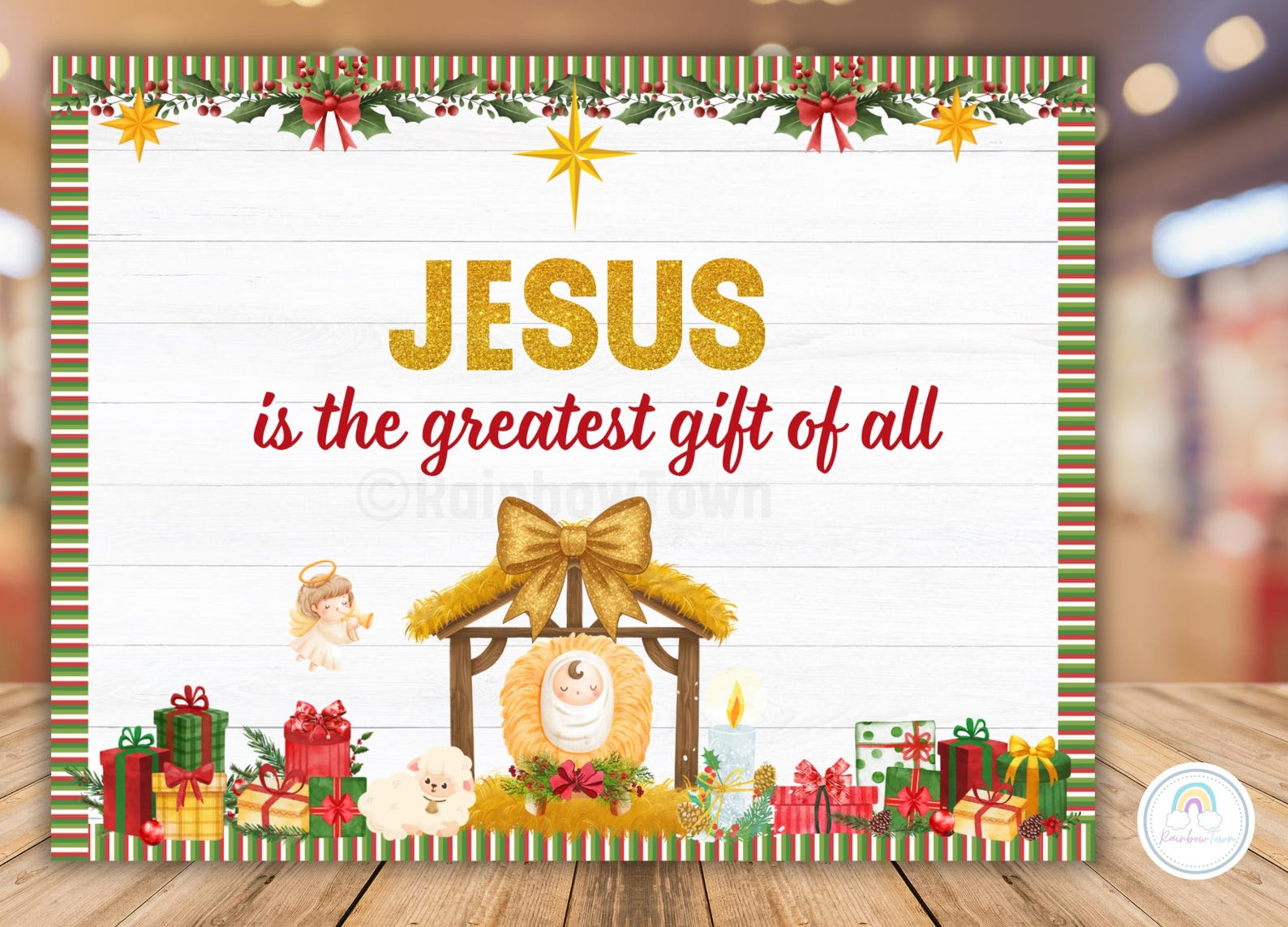 Christmas Bulletin Board Kit Nativity Scene Classroom Decorations ...