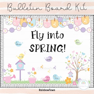 Spring Bulletin Board Door Decor Kit Christian March Classroom Decor ...