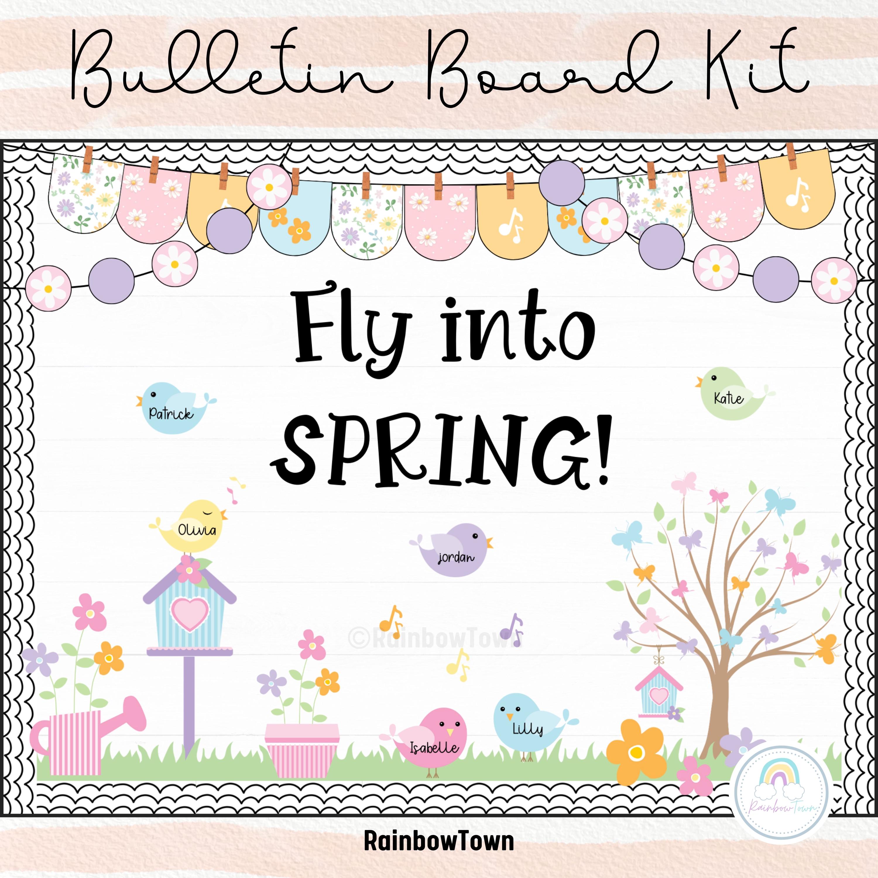Spring Bulletin Board Kit Christian March Classroom Decor Printable - Etsy