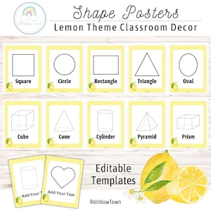 Lemon Classroom Decor Bundle: Modern Farmhouse Theme (printable) - Etsy