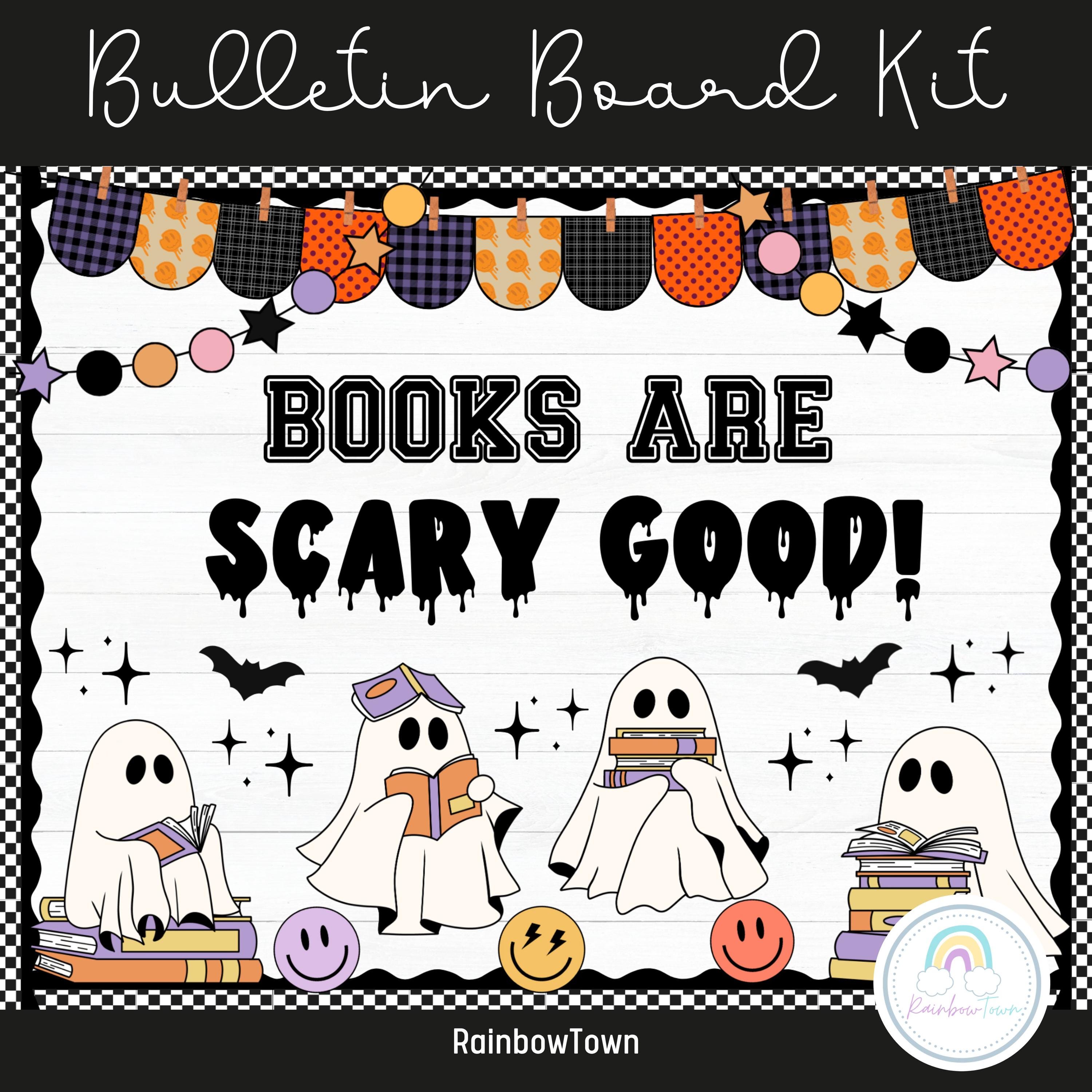 Read More Book | Halloween Bulletin Board Kit | Groovy Ghost Classroom ...
