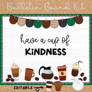 Back to School Coffee Latte Bulletin Board Classroom Decor Printable - Etsy