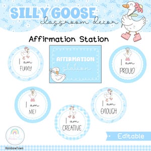 Goose Classroom Decor Bundle Groovy Pastel Decorations Printable ...