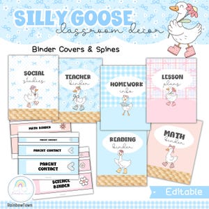 Goose Classroom Decor Bundle Groovy Pastel Decorations Printable ...