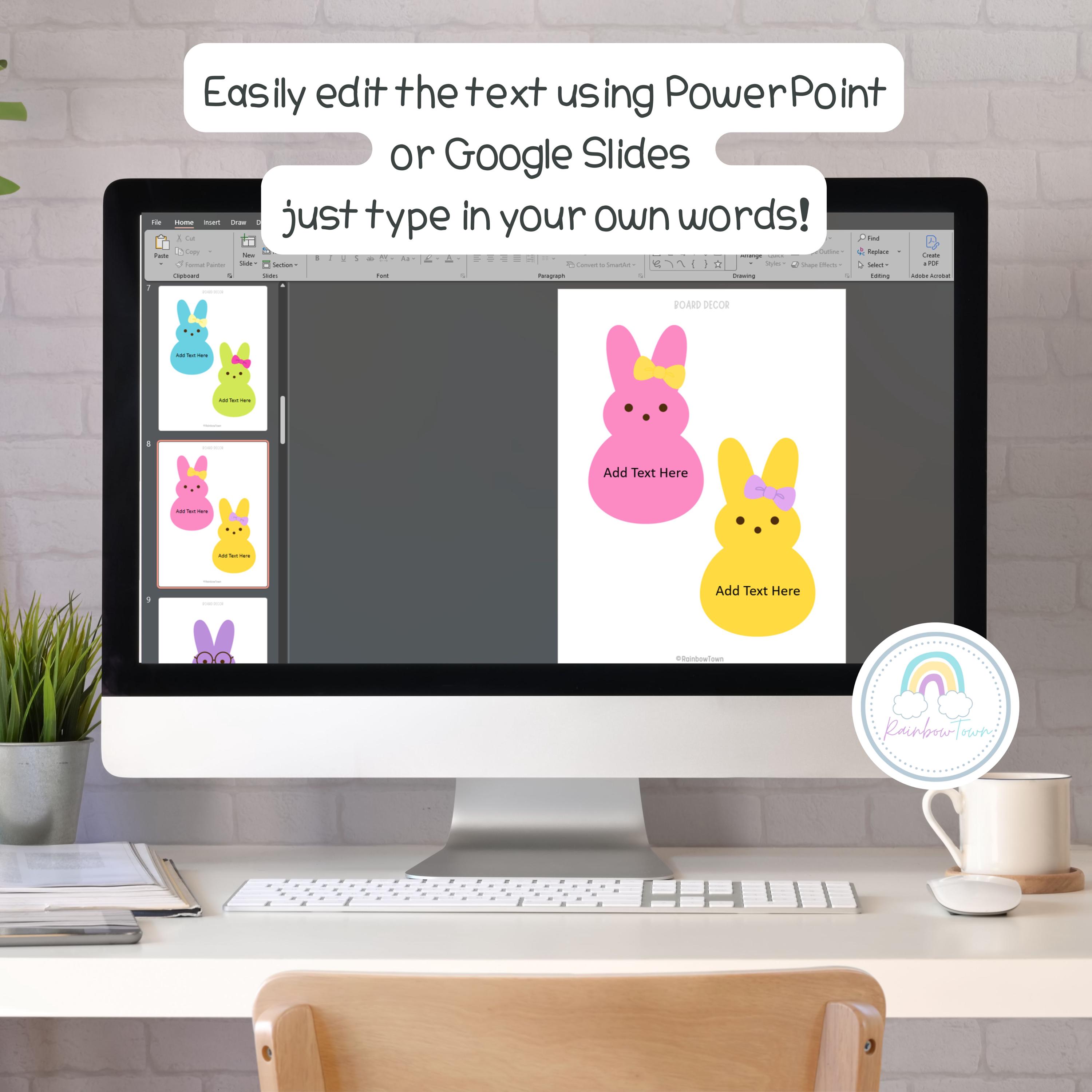 Easter Bulletin Board Kit Bunny Classroom Decor Printable & Editable - Etsy
