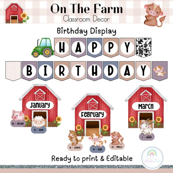 Farm Theme Decor - Etsy