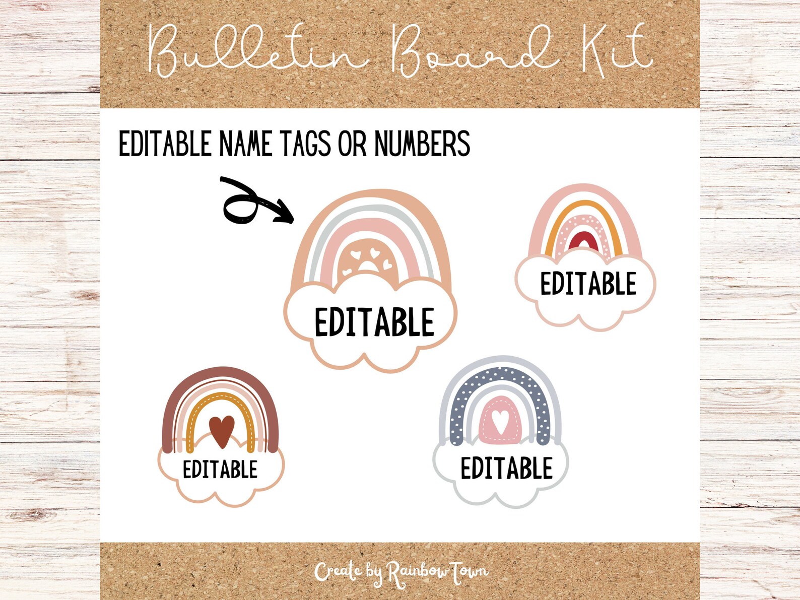 BOHO Rainbow of Possibilities Bulletin Board - Etsy