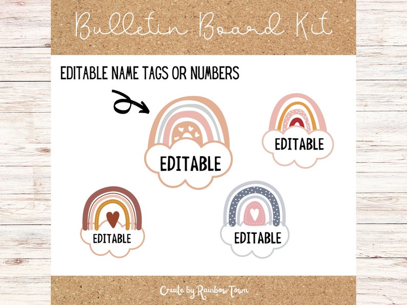 BOHO Rainbow of Possibilities Bulletin Board - Etsy