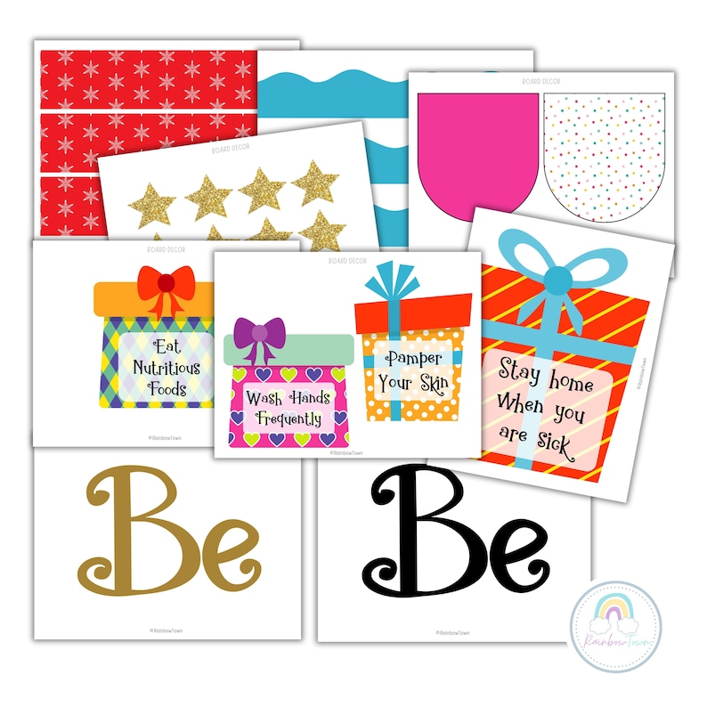 Christmas Healthy Habits Bulletin Board Kit Holiday Classroom ...