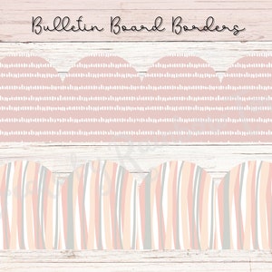 Modern BOHO Bulletin Board Borders Kit Classroom Decor Printable - Etsy ...
