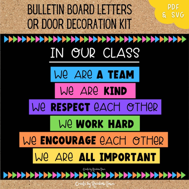 Bulletin Board Svg - Etsy