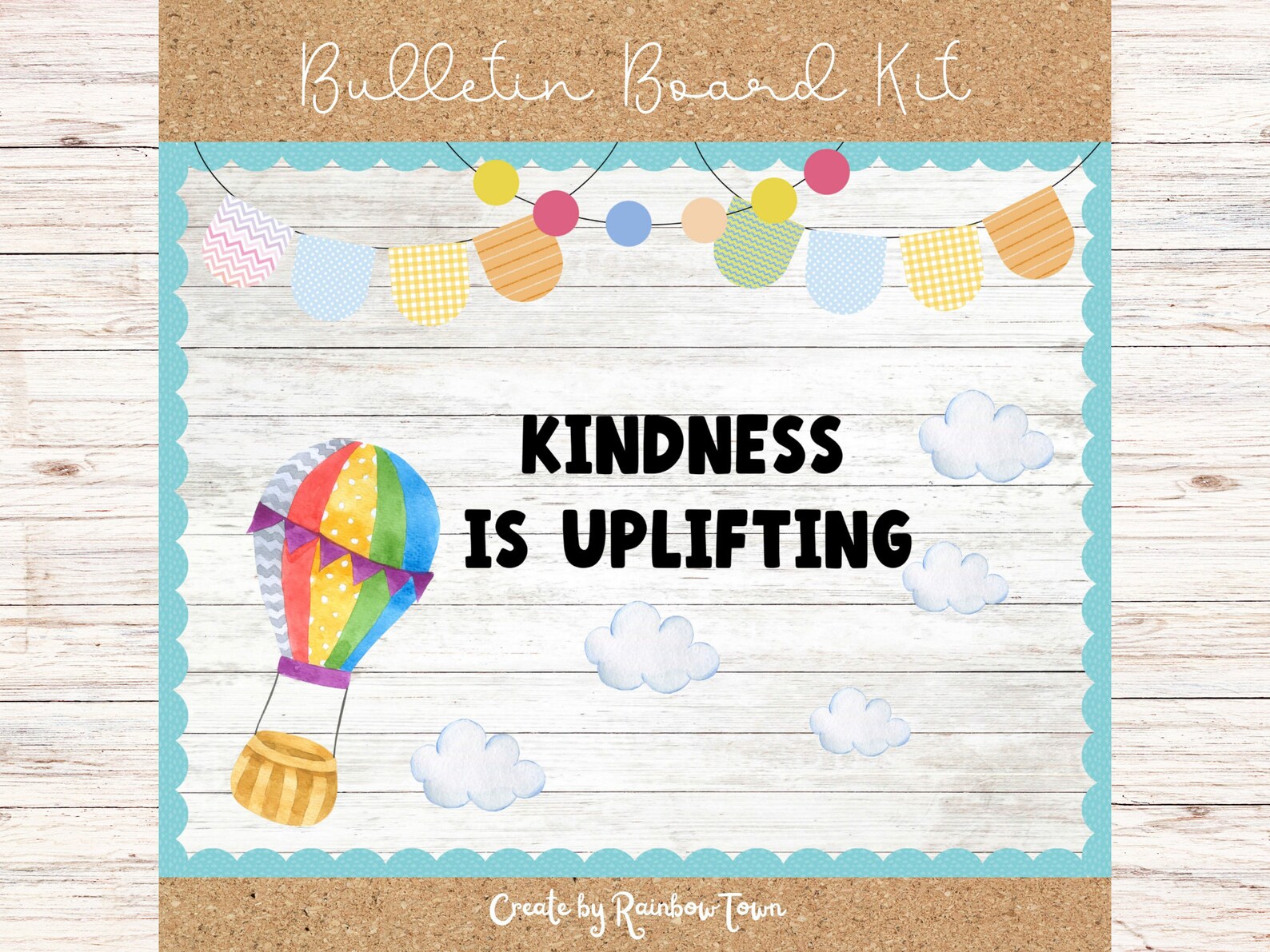 Hot Air Balloon Bulletin Board Kit Spring Classroom Decor - Etsy