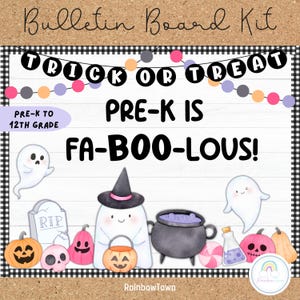 Halloween Bulletin Board Boo to You From Our Crew Halloween Classroom ...