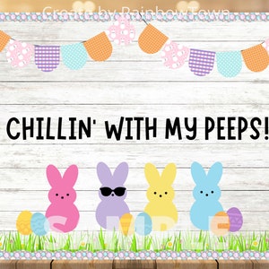 Easter Bunny Bulletin Board Kit Spring Door Decor March-april Classroom ...
