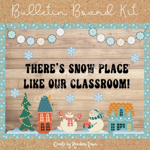 Winter Wonderland Bulletin Board Snowman Classroom Decor Printable ...