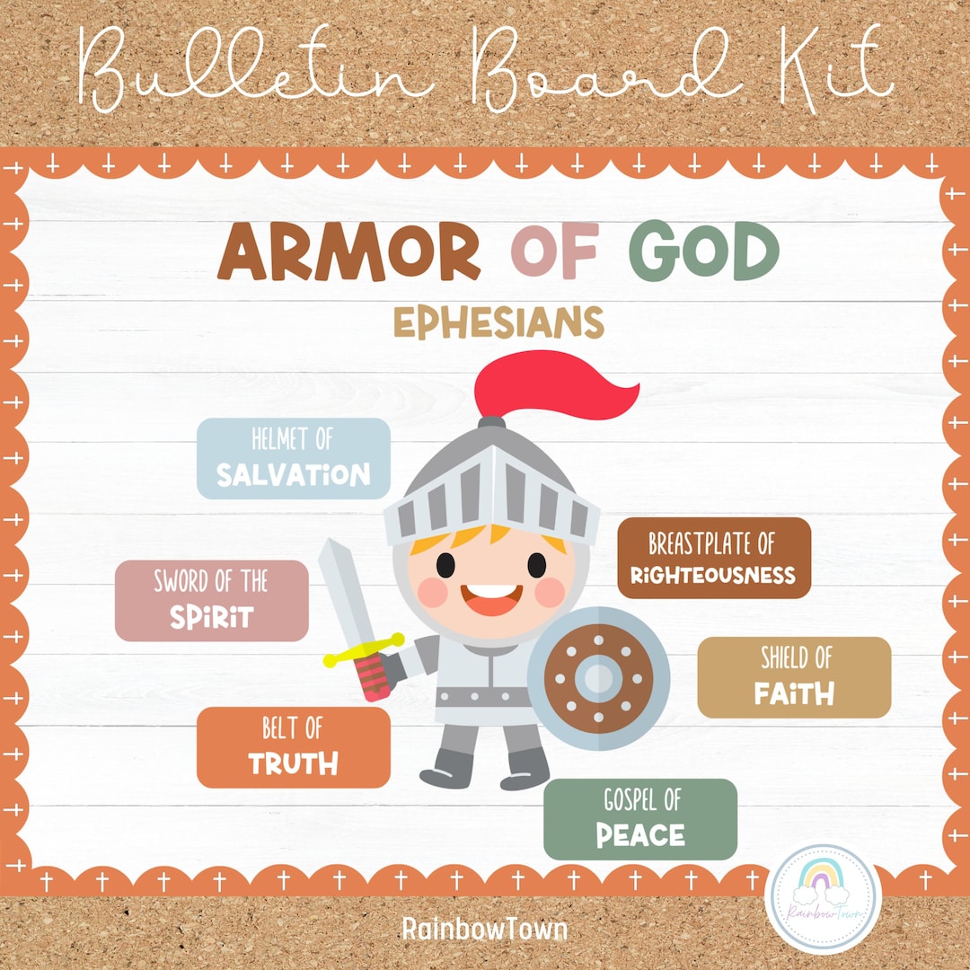Armor of God Bible Verse Bulletin Board Christian Classroom Decor - Etsy