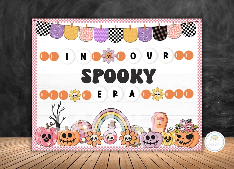 Halloween Bulletin Board Kit Friendship Bracelet Classroom Decorations ...