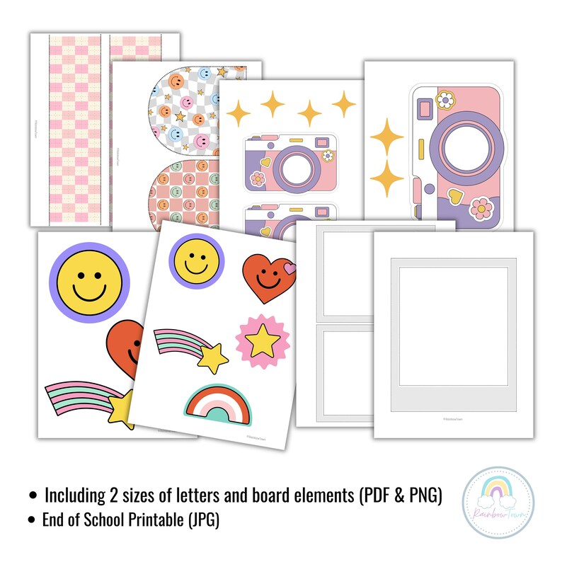 End of Year Bulletin Board Kit Photo Memories Classroom Decor Printable ...