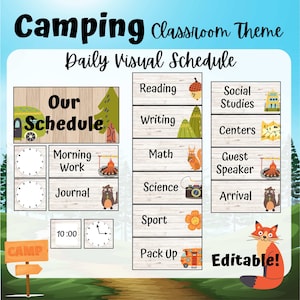 Visual Timetable Schedule Visual Classroom Schedule Routine Chart ...