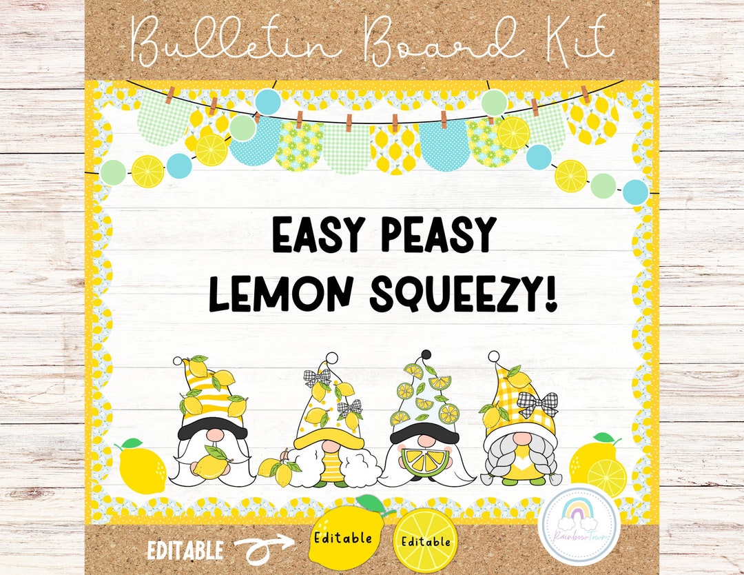 Lemon Summer Bulletin Board Back to School Bulletin Board Motivation ...