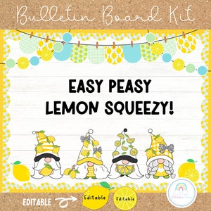 Lemon Summer Bulletin Board Back to School Bulletin Board Motivation ...