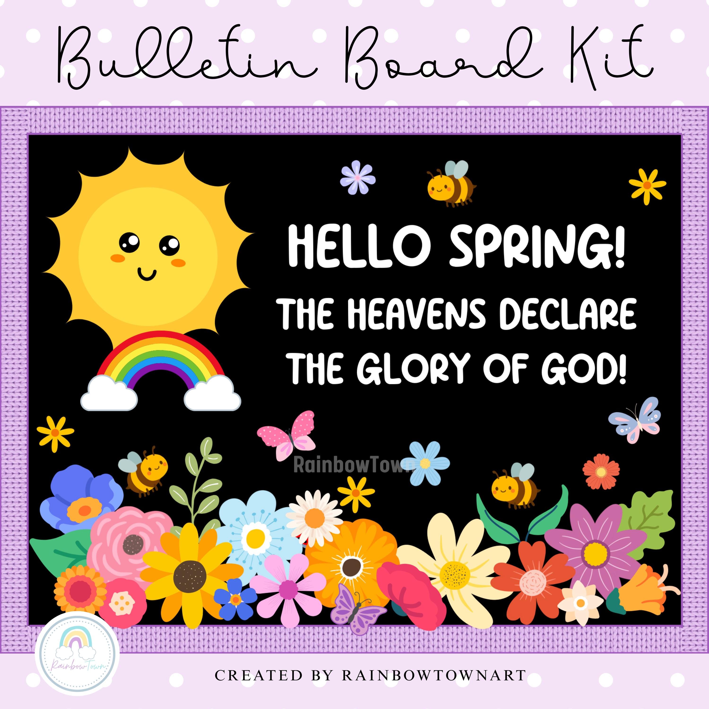 Spring Bulletin Board Kit Christian March Classroom Decor Printable - Etsy