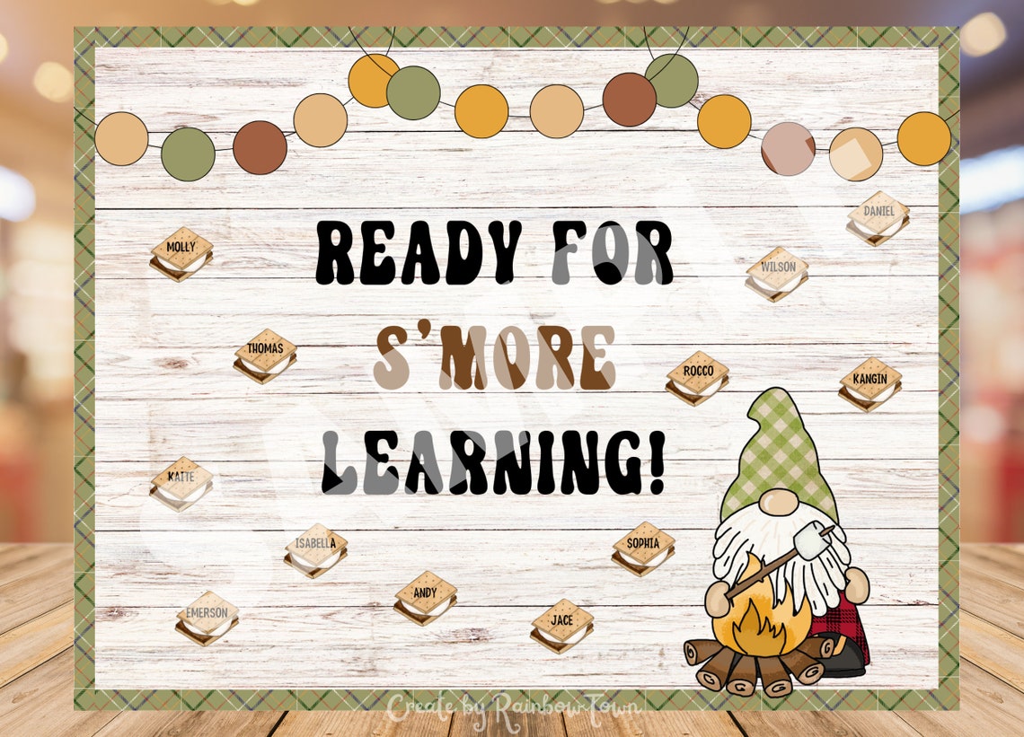 Ready for S'more Learning Bulletin Board Kit Pritable - Etsy